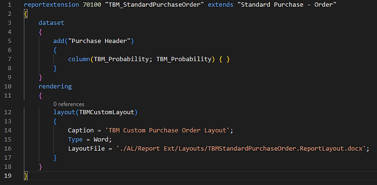 Embedded Report Layouts in Business Central – BC Development Notebook