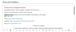 BC23 Rich Text content on Reports – BC Development Notebook