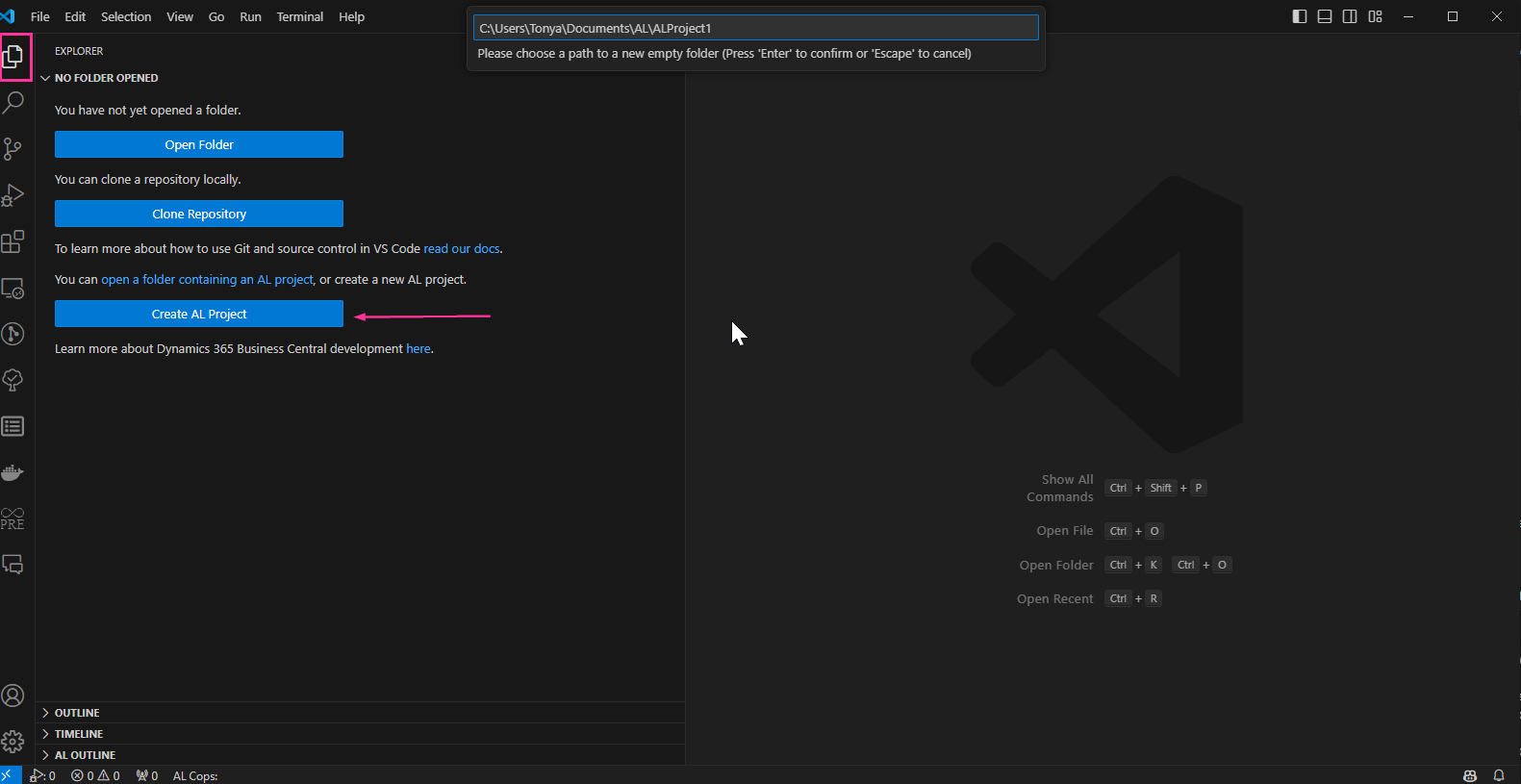 Get Started Developing for BC: Your first AL Project – BC Development Notebook
