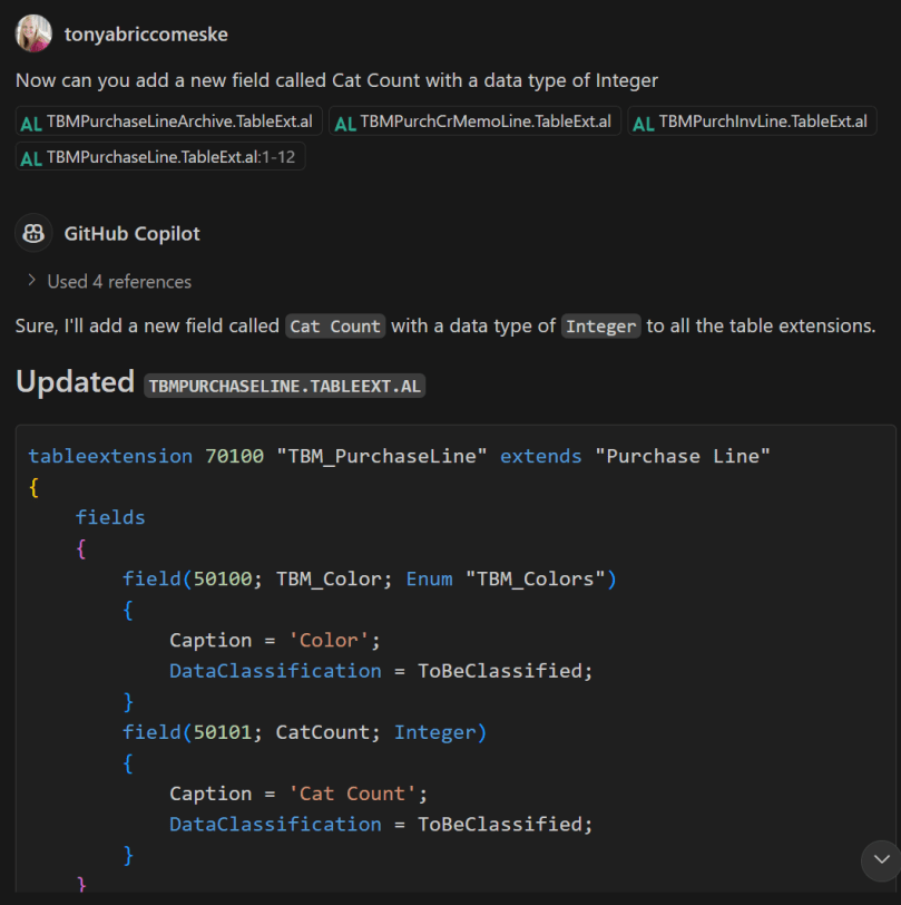 #HumpDayHacks – Copilot Edits in VS Code – BC Development Notebook