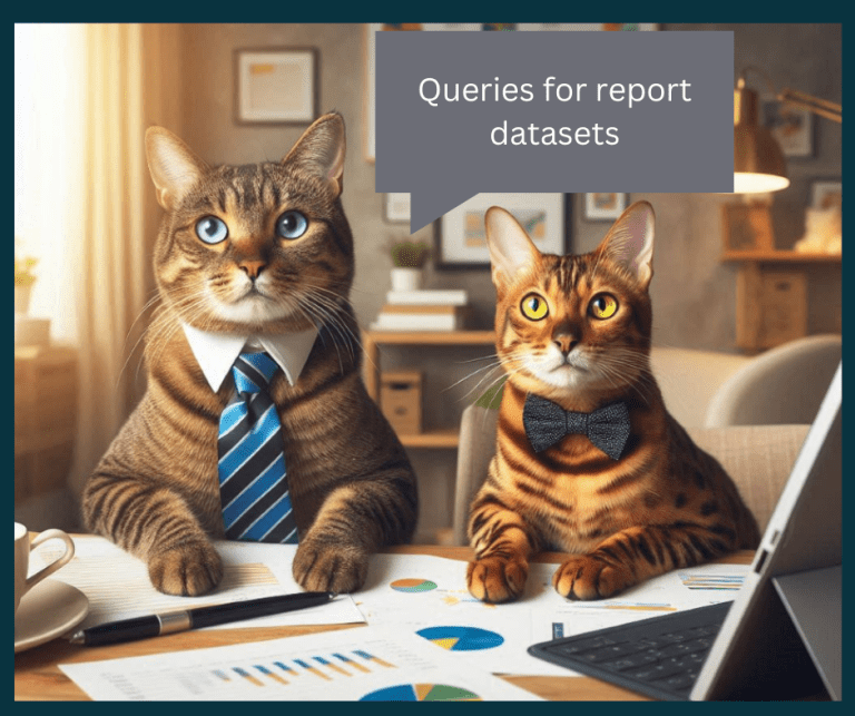 Queries for report datasets – BC Development Notebook