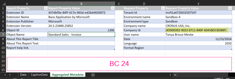 Business Central Refreshable Excel Reports in BC25 – BC Development ...