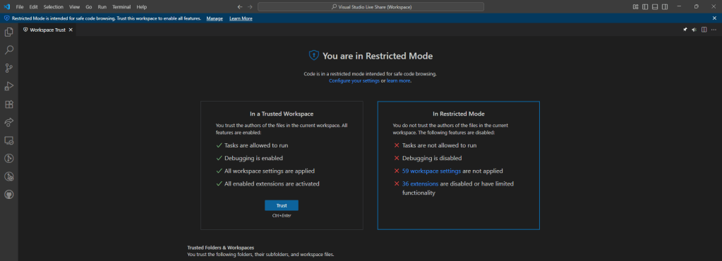 Live Share – VSCode Pair Programming – BC Development Notebook