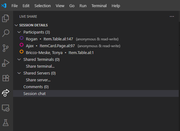 Live Share – VSCode Pair Programming – BC Development Notebook